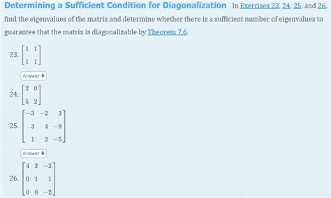 Find The Eigenvalues Of The Matrix And Determine Chegg Com