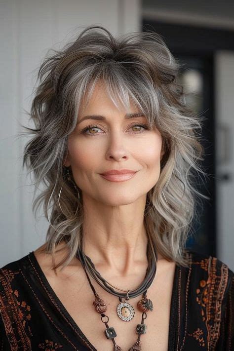 24 Grey Hairstyles For Women Medium Length Haircuts In 2024 Haircut