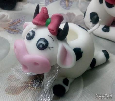 عکس گاو با خمیر چینی عکس نودی