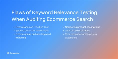 Why Keyword Relevance Testing Is The Wrong Way To Audit Your Ecommerce