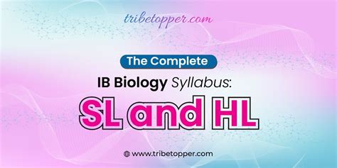 the complete ib biology syllabus sl and hl quick bloging