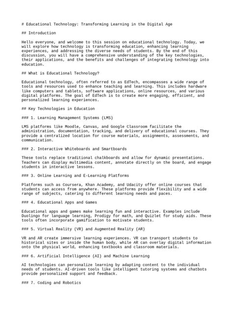 educational technology pdf educational technology augmented reality
