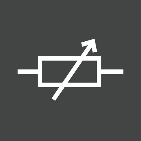 Variable Resistor Line Inverted Icon 11918399 Vector Art At Vecteezy