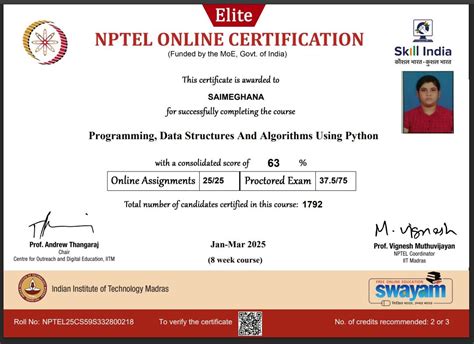 nptel iitmadras python datastructures algorithms programming