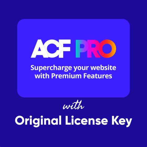 Acf Pro With License Key Lifetime License With Updates