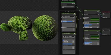Procedural Moss Material Blender Tutorial Tutorials Tips And