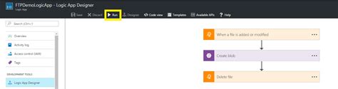 Using Logic Apps To Transfer Files From Ftp Into Azure Blob Storage