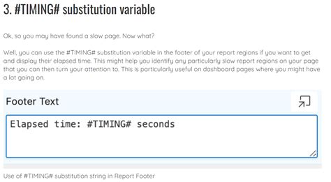 The TIMING Substitution Variable Problem In Oracle APEX And How To Solve It With The Pretius