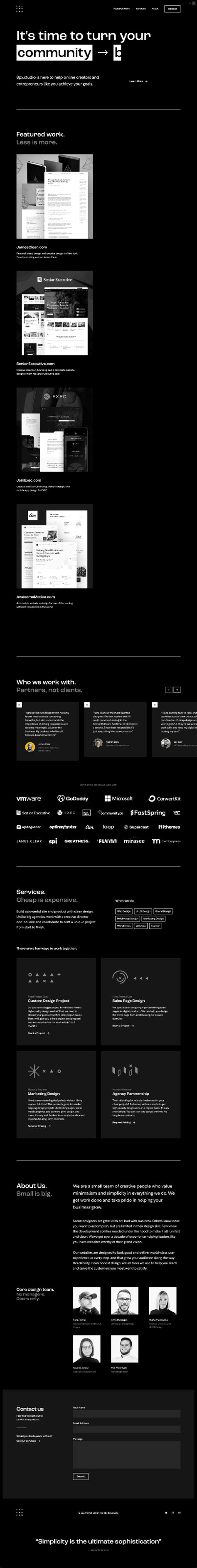 Random Webflow Website Examples 2025