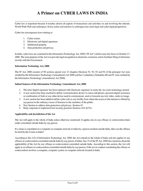 1380191818131 Primer On Cyber Laws In India Rajnish Kumar A Primer On Cyber Laws In India