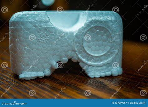 The Styrofoam Edges Torn Up Stock Image Image Of Ball Circle 107599557