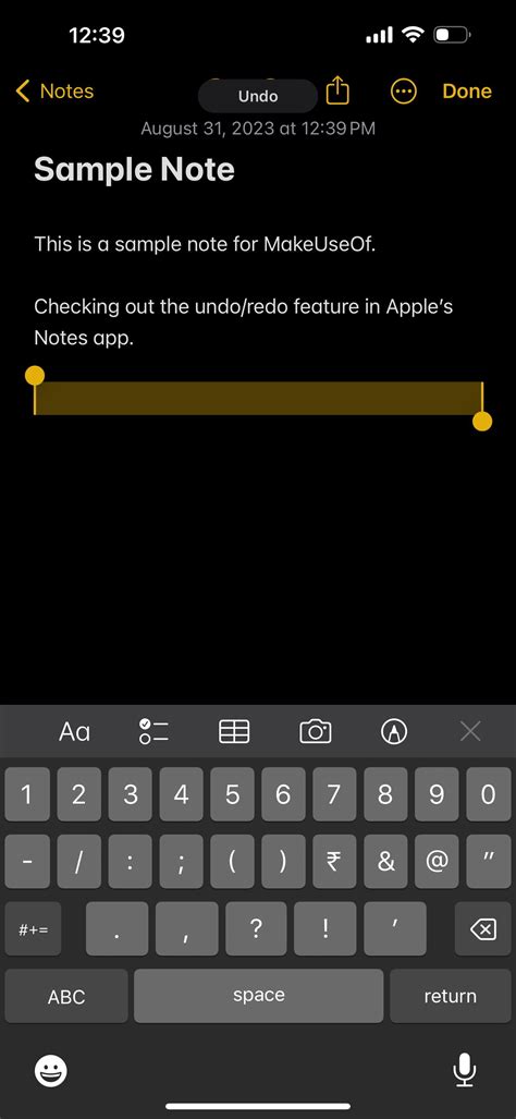 How To Undo In Notes On An IPhone
