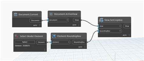 set crop box of a view to match the bounding box of an element revit