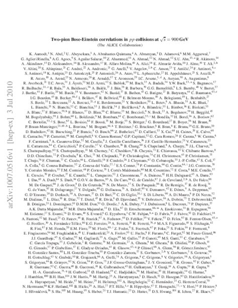 Pdf Two Pion Bose Einstein Correlations In Pp Collisions At Sqrts900 Gev