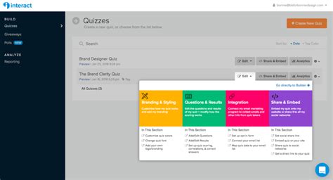 How To Embed An Interactive Quiz In Your Showit Site B Is For Bonnie