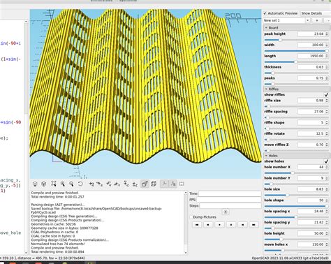 3d Part Design With Openscad 67 A Sluice Box Riffle Customizer
