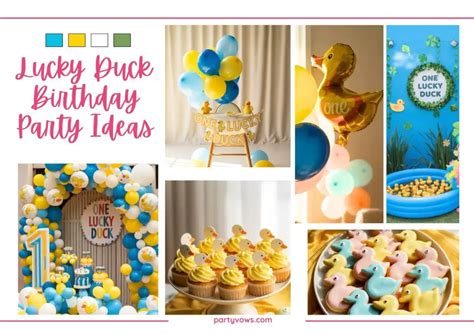 Quack Tastic Duck Birthday Bash Ideas Party Vows
