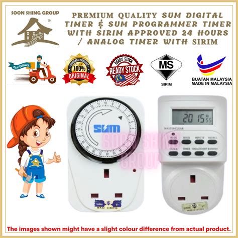 Sum Digital Timer And Sum Programmer Timer With Sirim Approved 24 Hours