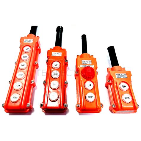COB COB H COB COB UP DOWN HOIST PUSH BUTTON A VAC WATERPROOF CRANE INDUSTRIAL