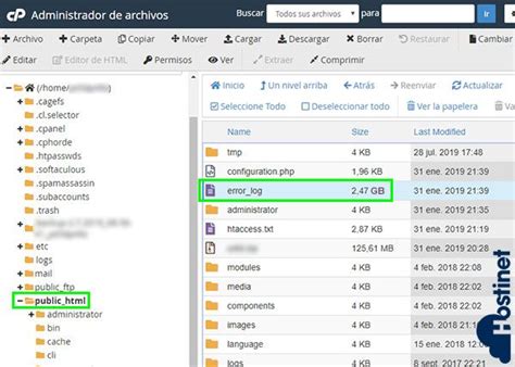 Error Log Muy Grande En Joomla Ocupa Mucho Espacio En El Hosting