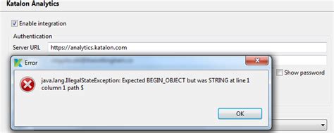 Unable To Connect Katalon Analytics Via The Application Archive Katalon Community