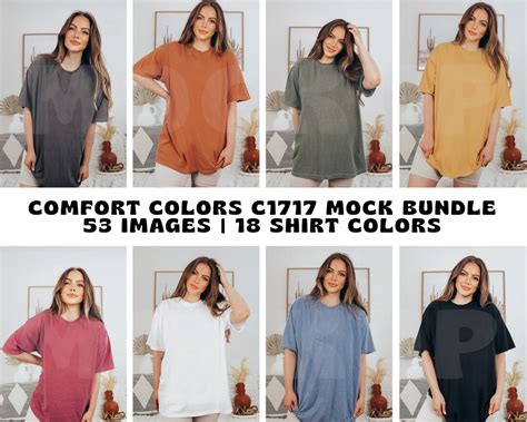 Comfort Colors Mockup Bundle Comfort Colors C Mock Bundle Comfort Colors Shirt Mock