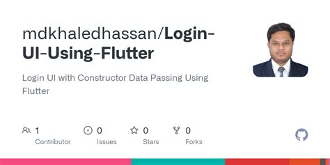 Github Mdkhaledhassanlogin Ui Using Flutter Login Ui With Constructor Data Passing Using Flutter
