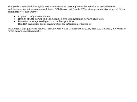 audience and purpose reference architecture guide—consolidate and
