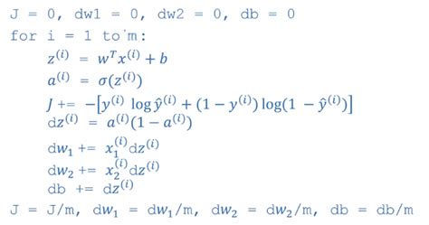 Vectorizing Logistic Regression