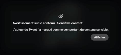 Comment afficher ou désactiver un avertissement de contenus sensible ...