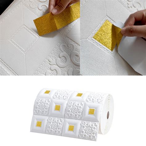 Badu Bg 2mx70cm 3d стикери за тухлена стена Направи си сам декор Самозалепващи се водоустойчиви