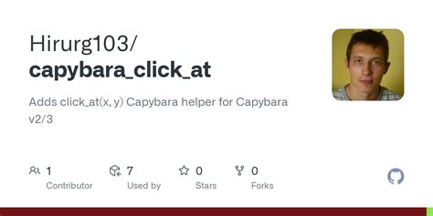 GitHub Hirurg Capybara Click At Adds Click At X Y Capybara Helper For Capybara V