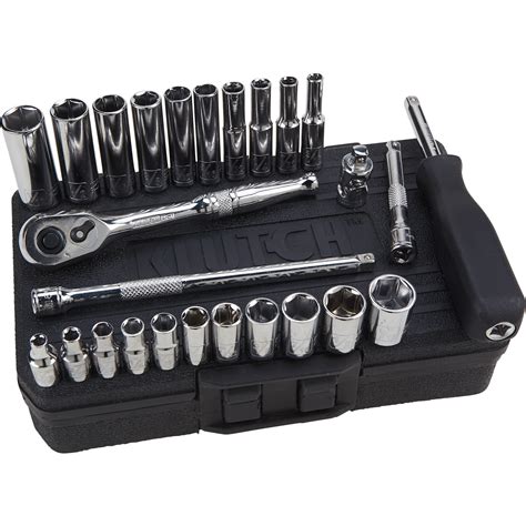 Klutch 1 4in Drive Socket Set 26 Pc Sae Northern Tool
