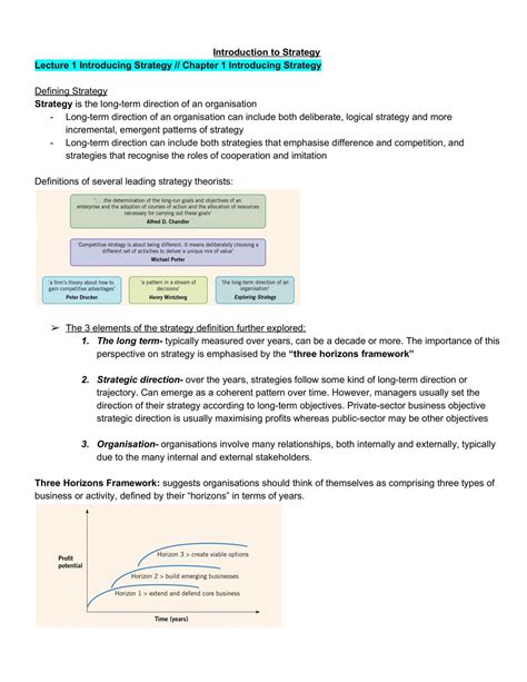 21510 lecture notes 1 3 21510 introduction to strategy uts
