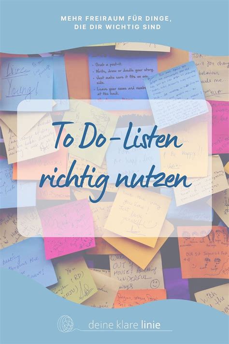 To Do Listen Richtig Nutzen