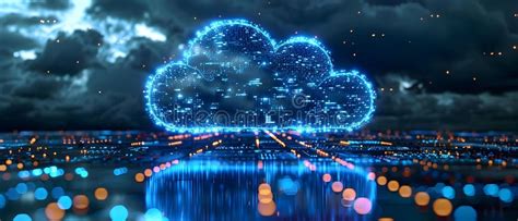 Smart City Cybersecurity Cloud Computing S Minimalist Symphony Concept Smart City