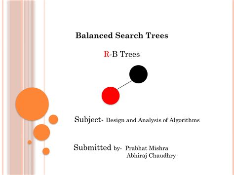 Red Black Tree Presentation In Algorithm Pptx
