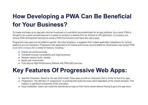 ppt pwa development guide creating progressive web apps powerpoint