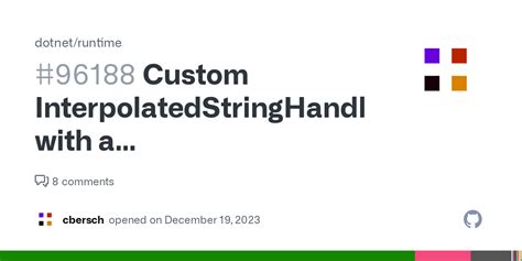 custom interpolatedstringhandler with a