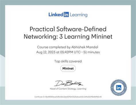 abhishek mandal on linkedin certificate of completion
