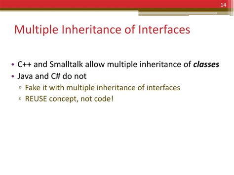 Multiple Inheritance Vs Multiple Interfaces At David Daigle Blog