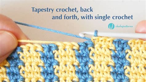 Tapestry Crochet Back And Forth With Single Crochet Step By Step Video