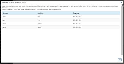 Cómo crear tablas en WordPress Webempresa