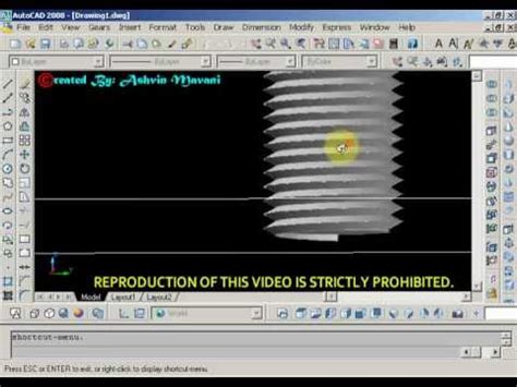 How To Make Thread In AutoCAD YouTube