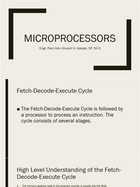 fetch decode execute cycle pdf central processing unit integrated