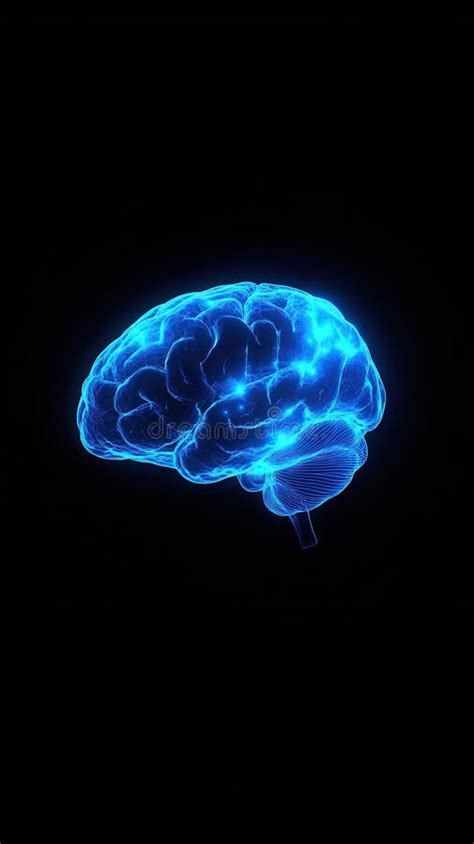 Digital Brain Illustration Visualizing Neural Networks And Artificial Intelligence Concepts