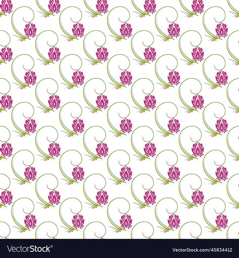 Abstract Floral Nature Seamless Pattern Design Vector Image
