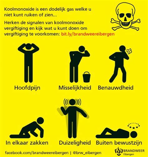 Koolstofmonoxide Vertiging Benauwdheid Hoofdpijn Bewustzijn