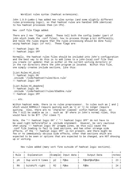 Rules Hashcat Pdf Computer Hardware Software Engineering