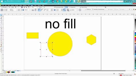 Corel Draw Tips Tricks NO Fill When Drawing An Object YouTube